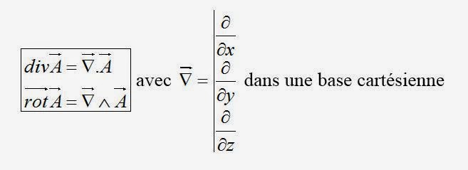 les cours de Monsieur Eddy: Opérateur Div et Rot