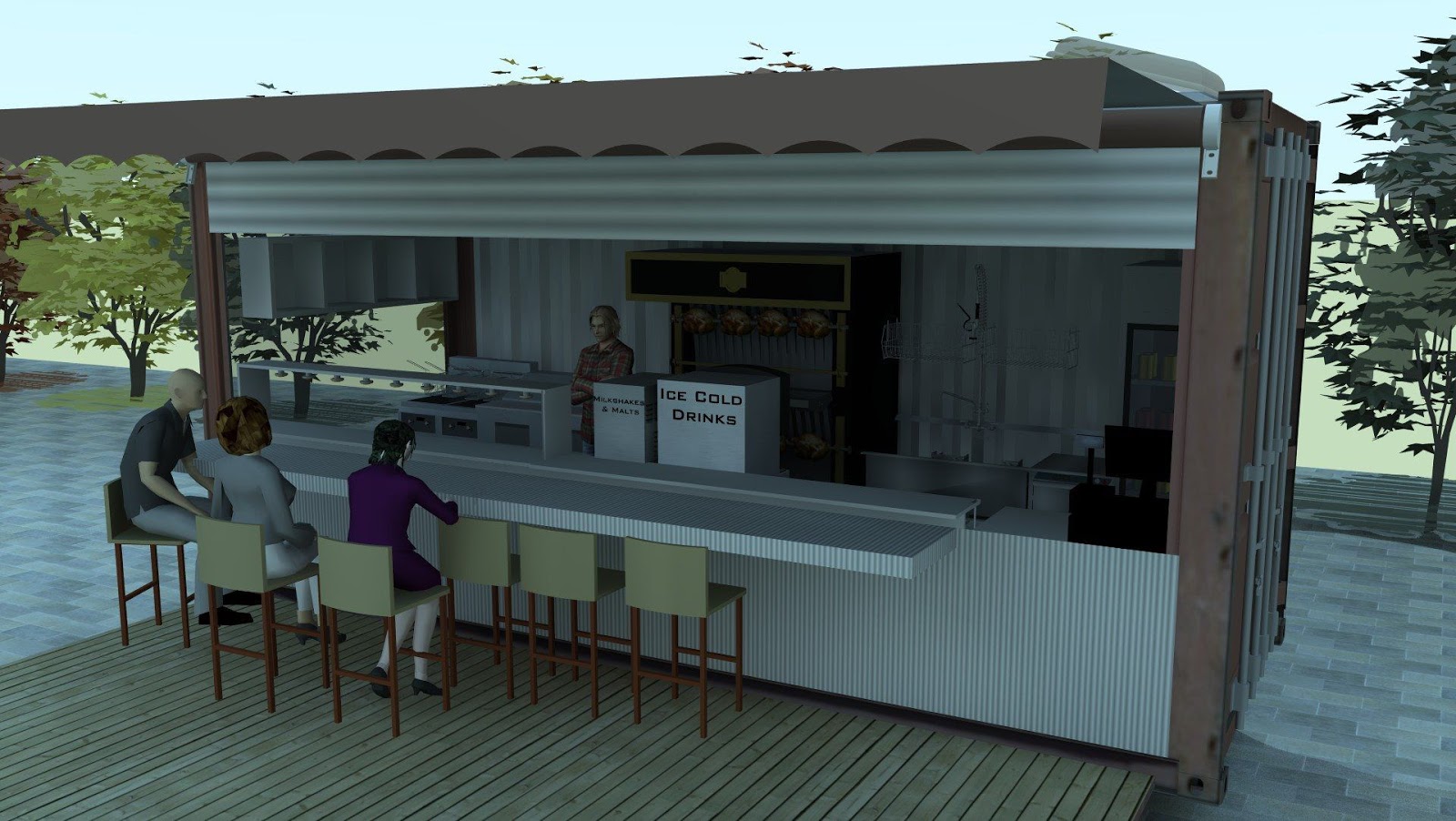 Shipping container restaurant plans ,of repurposed shipping containers ...