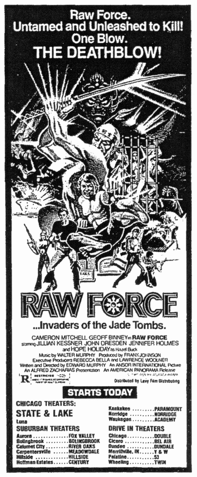 TEMPLE OF SCHLOCK: Movie Ad of the Week: RAW FORCE (1982)