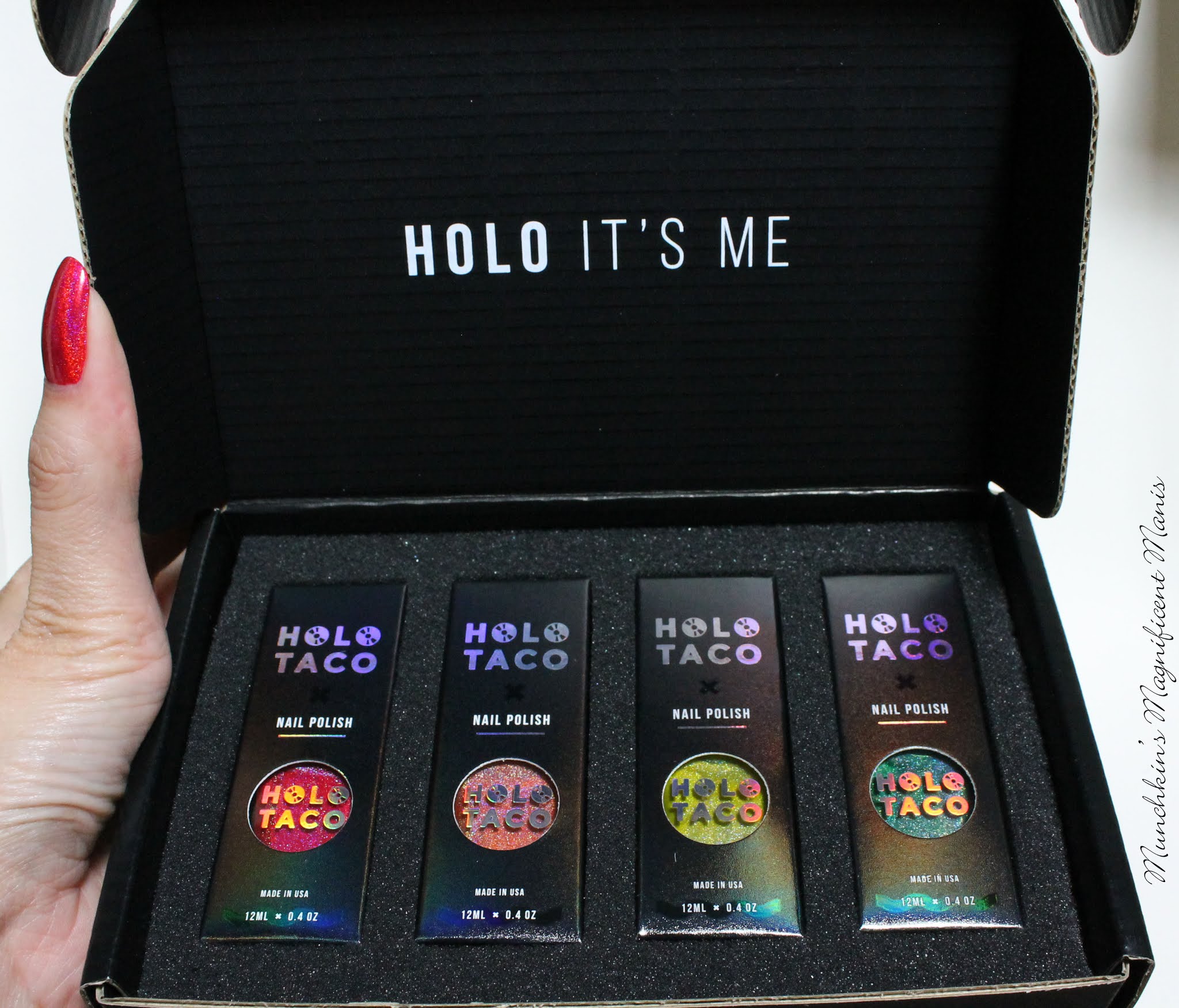 Munchkin’s Magnificent Manis: Holo Taco Rainbow Collection
