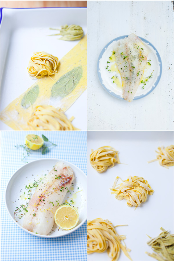 Girly Lunch: Home Made Linguini with Cod and Baby Broccoli and Plum ...