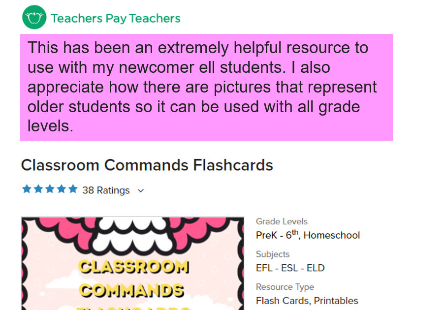 ESL/EFL Preschool Teachers: Commands Flashcards for the ESL Teacher