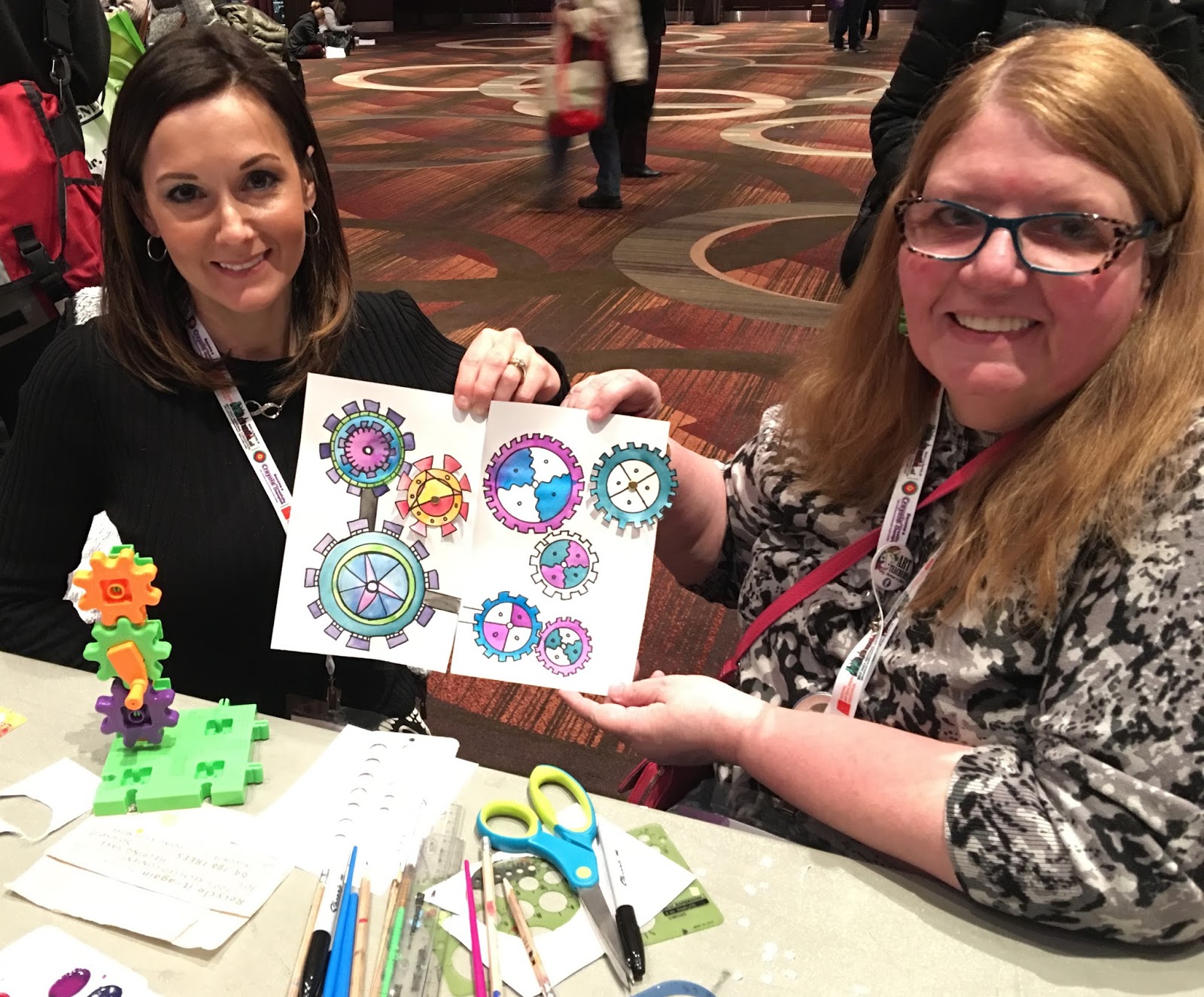 Art Room Blog: STEAM 3rd Grade Gears Lesson Workshop at NAEA 17
