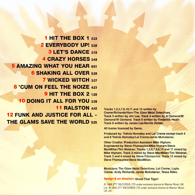 STARLOGGED - GEEK MEDIA AGAIN: 1995: GLAM METAL DETECTIVES ALBUM