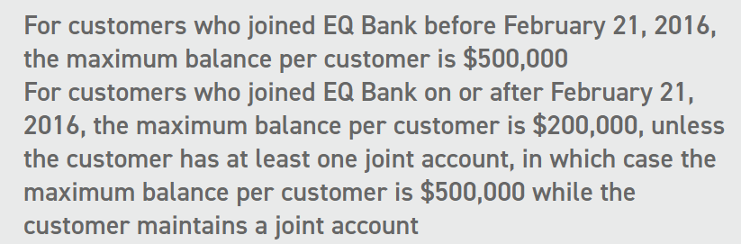 EQ Bank 银行账户简介
