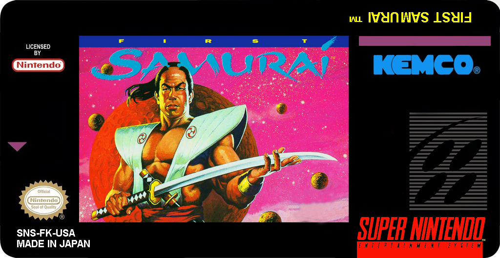 Super Nintendo Labels: First Samurai