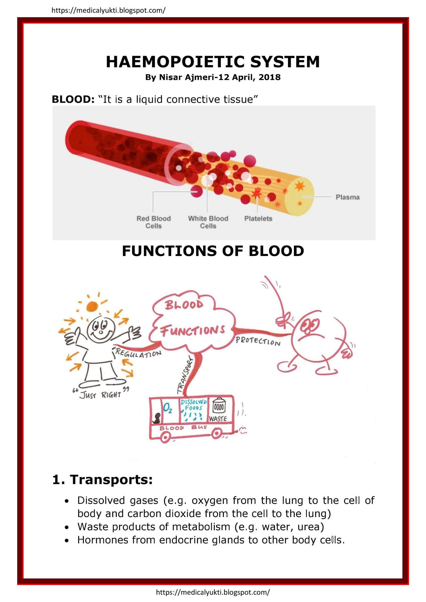 HAEMOPOIETIC SYSTEM - Medical Yukti
