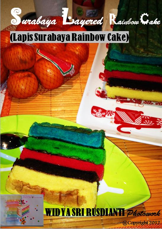 Widya Sri Rusdianti's Kitchen: SURABAYA LAYERED RAINBOW CAKE (LAPIS ...