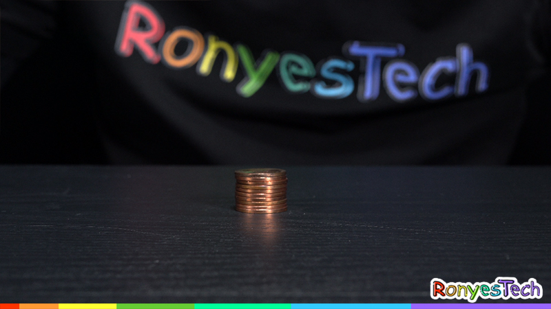 Inertia Coin Tower Trick - Science Experiments for Kids - Ronyes Tech