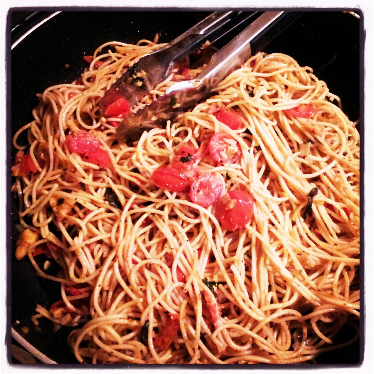 Marinara Masala and Me: Garlic Butter Spaghettini with Oven Roasted ...