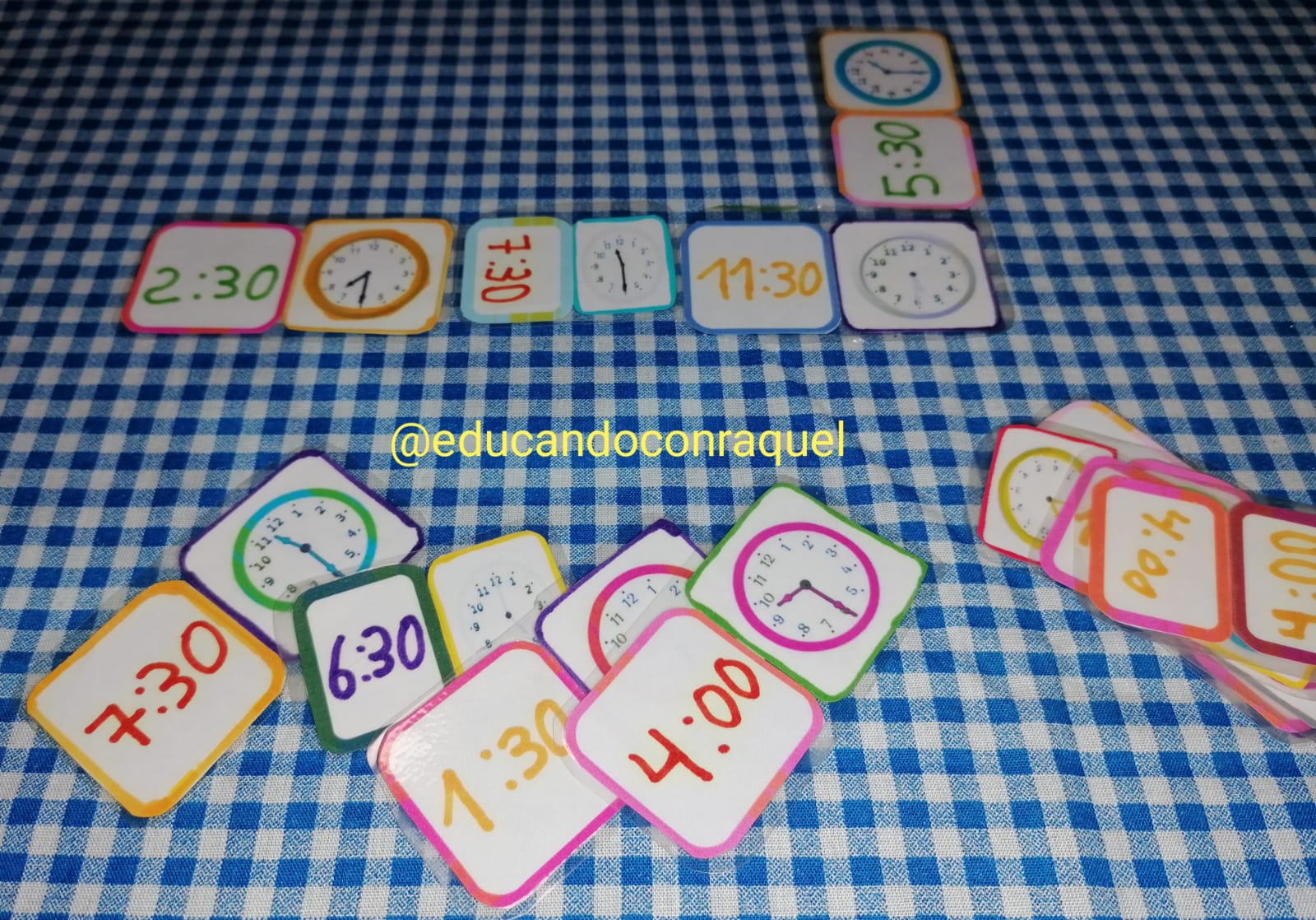Educando con Raquel: Dominó de las Horas