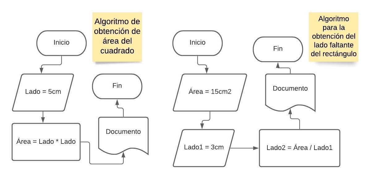 Cursos 15: Algoritmo Obtención del área del cuadrado
