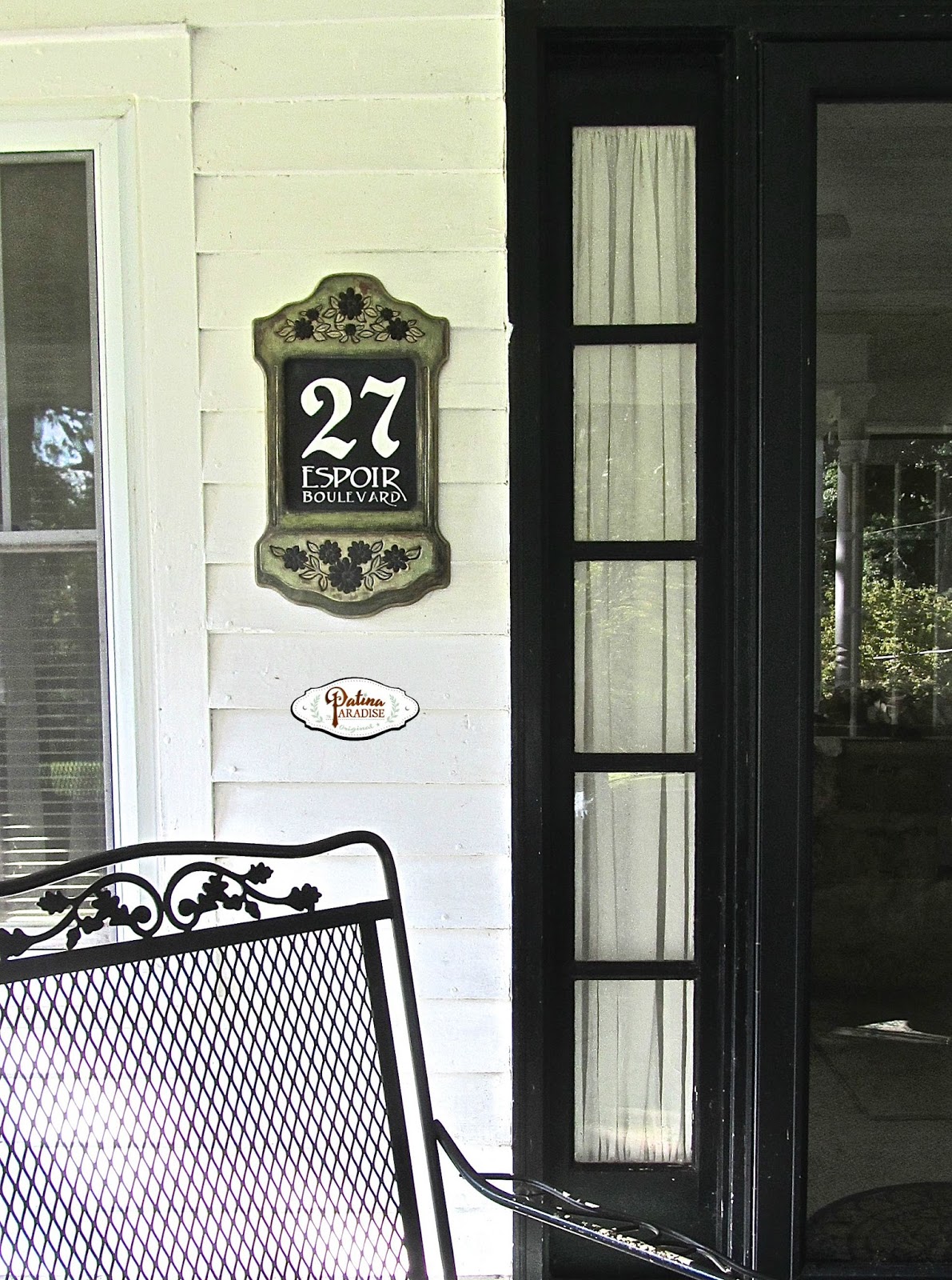 DIY Home Address Plaque - Patina Paradise