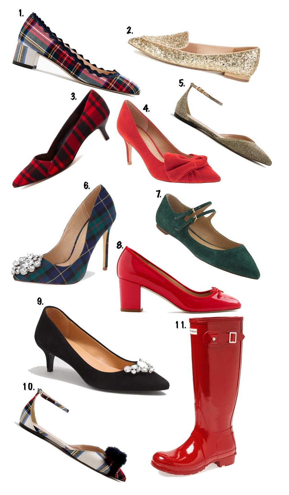 Red Hunter Boots + The Perfect Festive Shoes - Something Delightful by ...