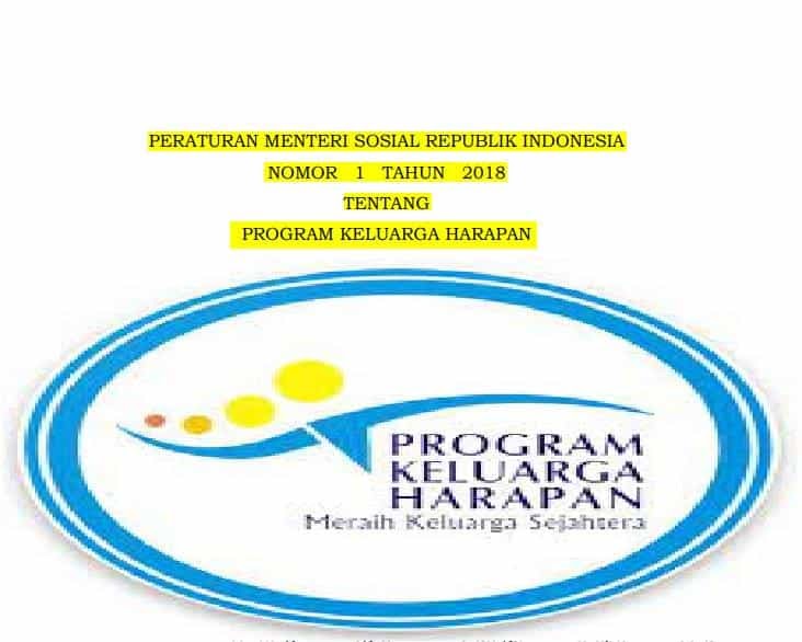Permensos 1 Tahun 2018 tentang PKH (Program Keluarga Harapan) | FORMAT ...