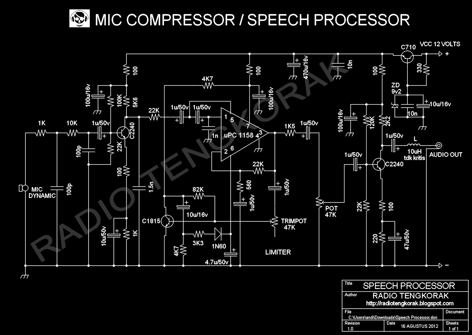 RADIO TENGKORAK: MIC COMPRESSOR / SPEECH PROCESSOR