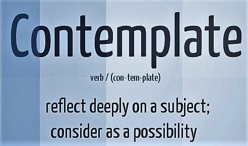 DEBBIE-DABBLE BLOG: Word of the Month for February, "Contemplate"