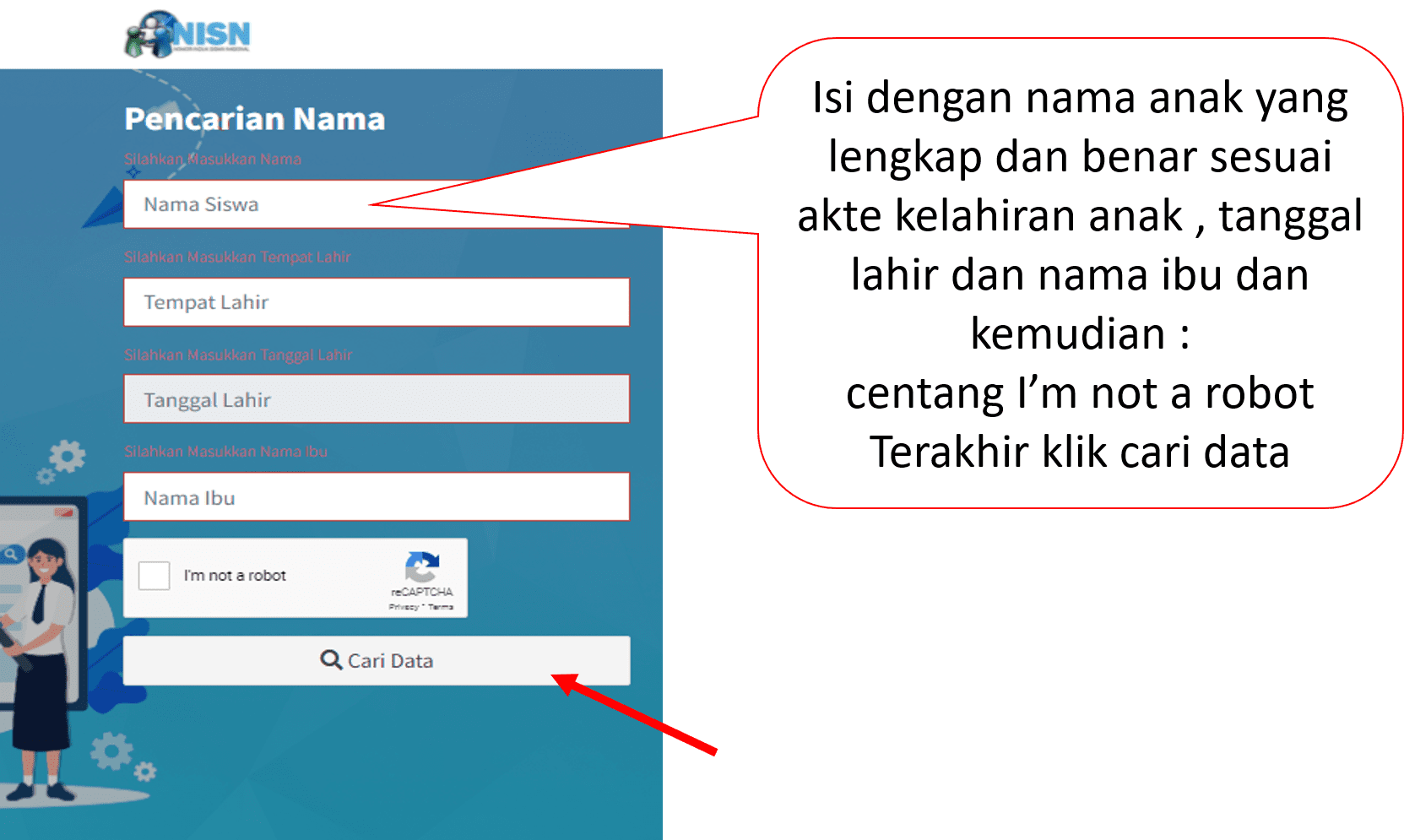 Cara Mencari NISN Siswa - GURU SUMEDANG