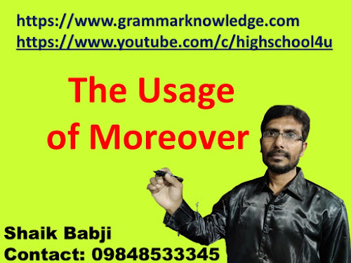 How to Combine The Sentences With Moreover | www.grammarknowledge.com ...