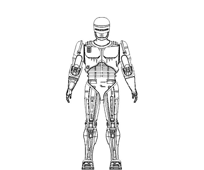 Robocop Coloring Pages