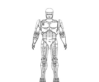 #2 Robocop Coloring Page