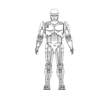 Robocop Coloring Pages