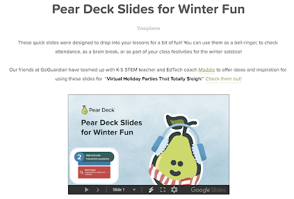 The Library Voice: Visit "The Orchard" For Lots Of Special Pear Deck ...