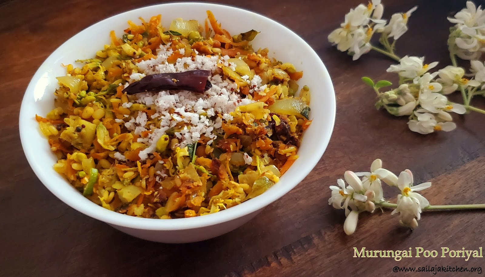 Sailaja Kitchen...A site for all food lovers!: Murungai Poo Poriyall ...