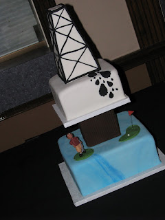 Cakes by Linsay: Oil Rig-Grooms Cake