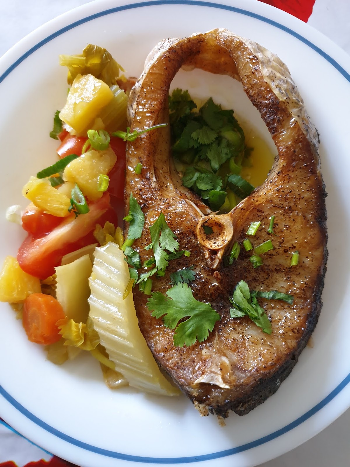 FloViCook: Darnes de mérou grillées à l'huile d'olive