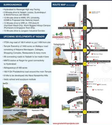 DTCP Approved Open Plots For Sale @ Yadadri, Contact: +919515069229 ...