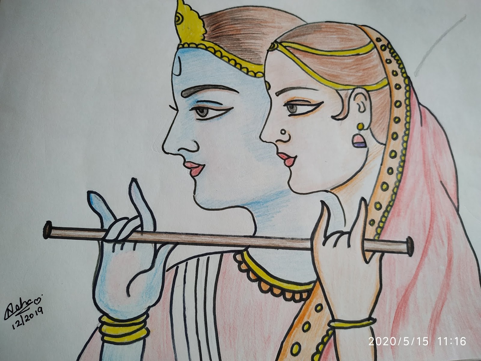 Neha and Virat - Fun and Creative Kids: Drawing And Coloring Of Radha ...