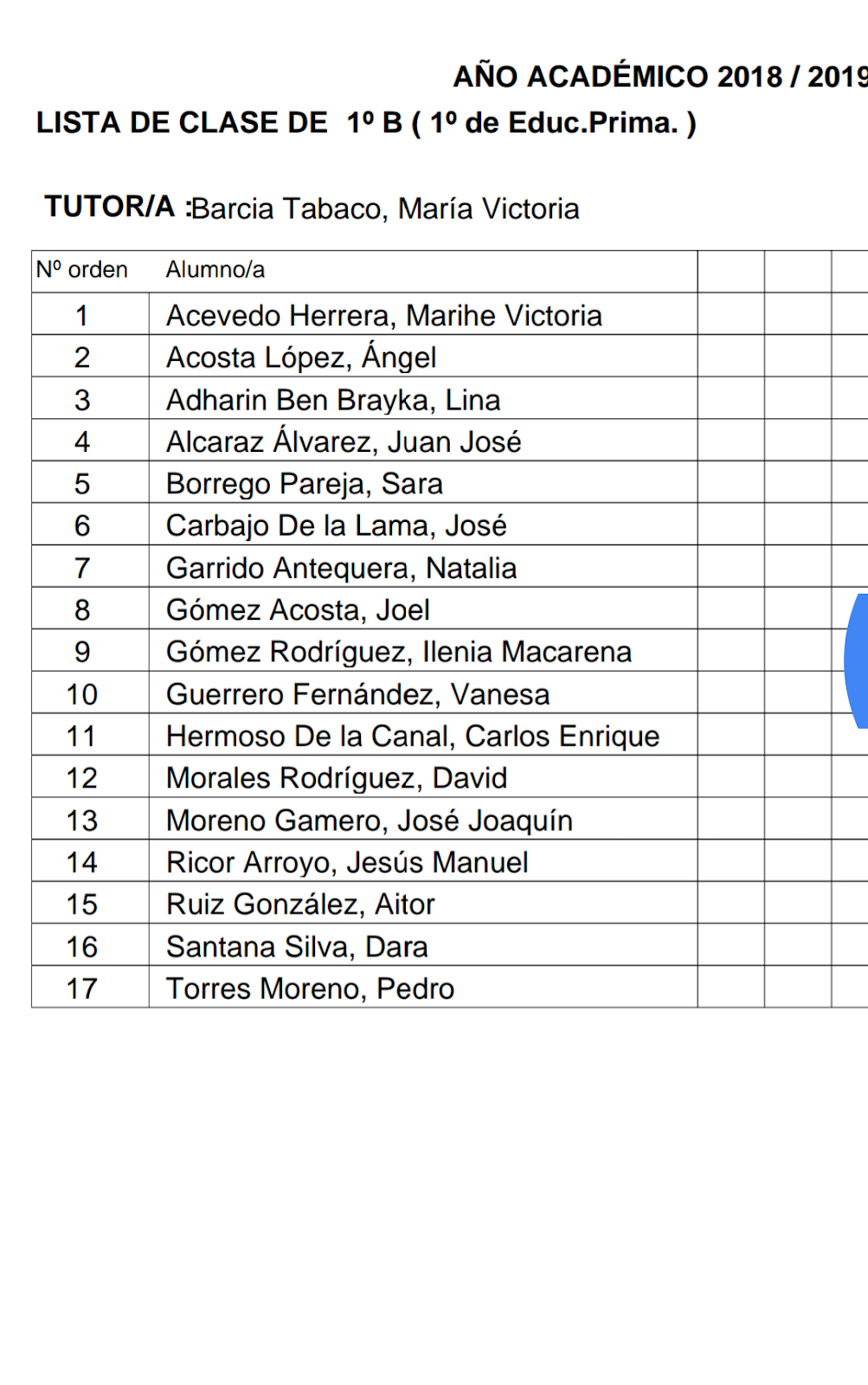 BLOG DEL CEIP LEPANTO MAIRENA: LISTAS DE CLASE INFANTIL Y PRIMARIA