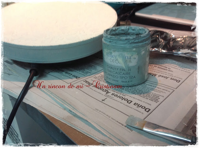 Un rincón de mi: Tutorial decorar caja de cartón redonda en estilo romántico vintage