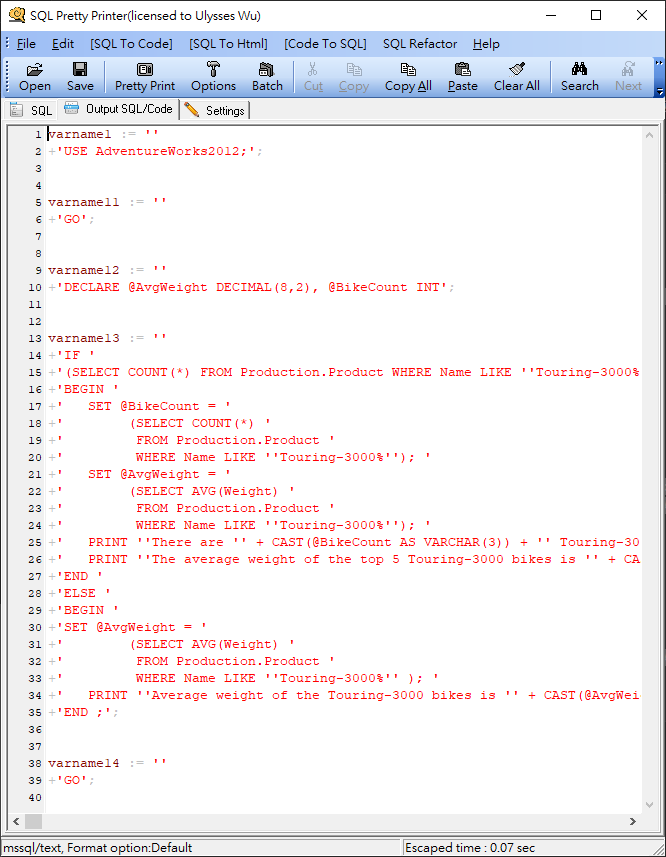 大匠之風 Sql Pretty Printer:好用的 Sql Formatter 工具