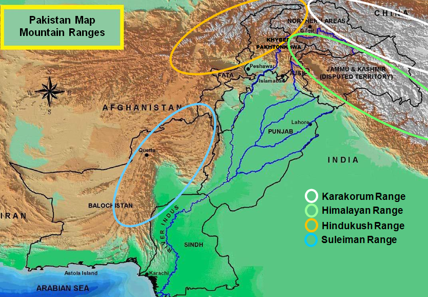 The Western Mountains of Pakistan ~ Pakistan Geography 2059 Notes ...