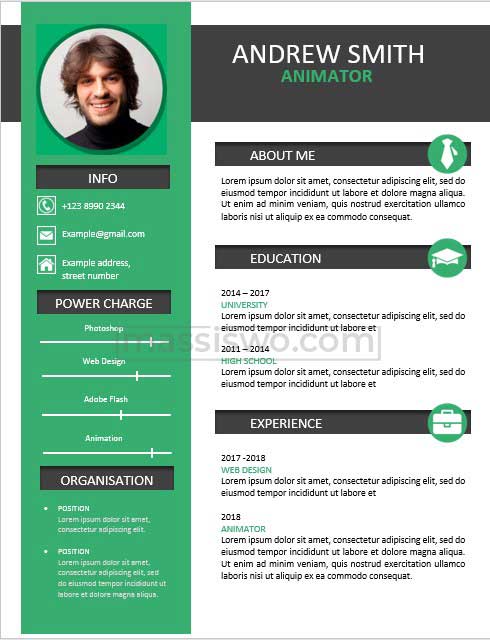 12 Contoh Cv Simple Dan Menarik Terupdate - Galeri Jobseeker