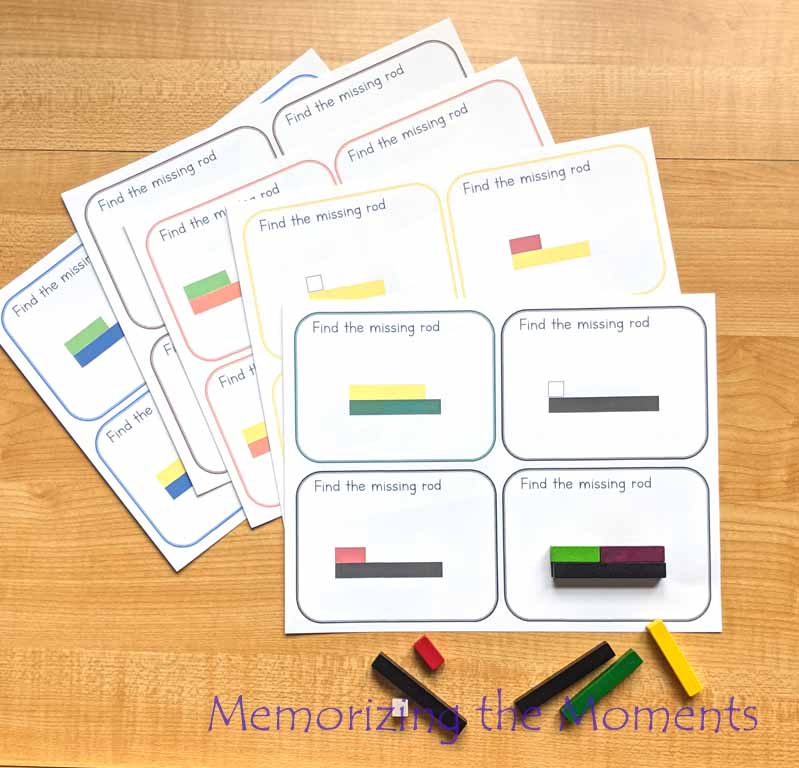 Memorizing the Moments: Cuisenaire Addition Activity Mats