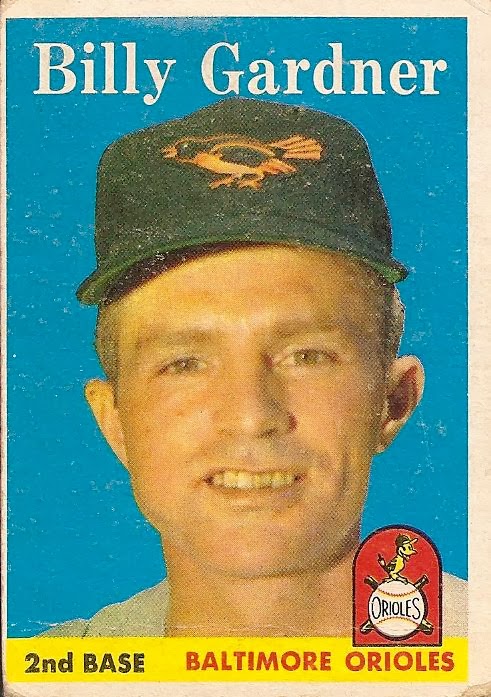 Orioles Card "O" the Day: Vintage Fridays: Billy Gardner, 1958 Topps #105
