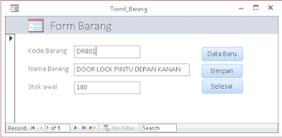 Cara Membuat Form Pencatatan Barang Masuk dan Keluar Ms Access ...