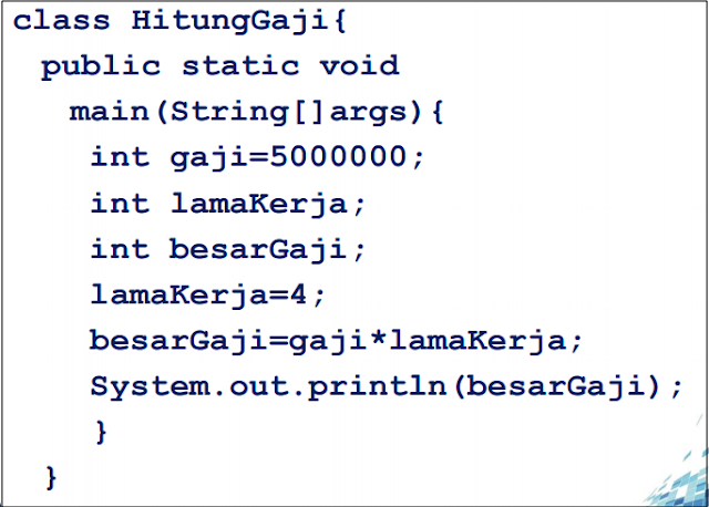 Pengantar Informatika : Tipe Data dan Contoh Soal ( Bilingual )