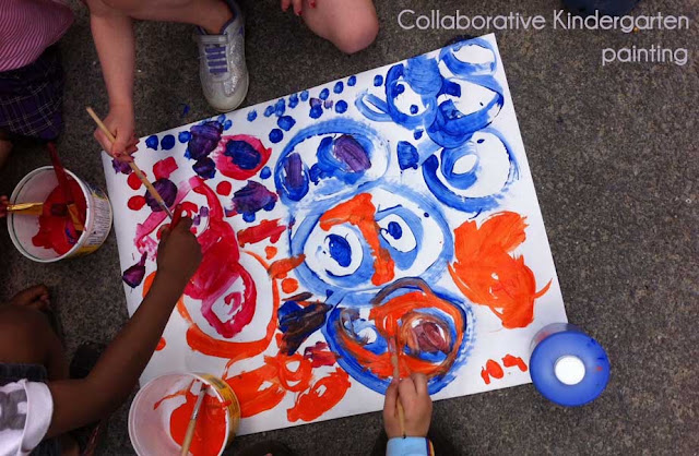 artisan des arts: Collaborative Kindergarten painting
