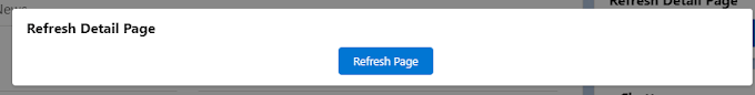 Refresh Record View in Lightning Web Component Refresh Record View in Lightning Web Component