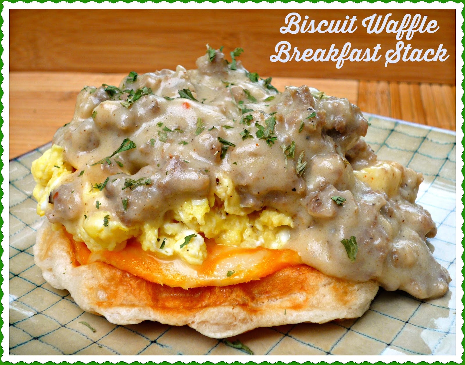 Waffles! #SundaySupper...Featuring Biscuit Waffle Breakfast Stack ...