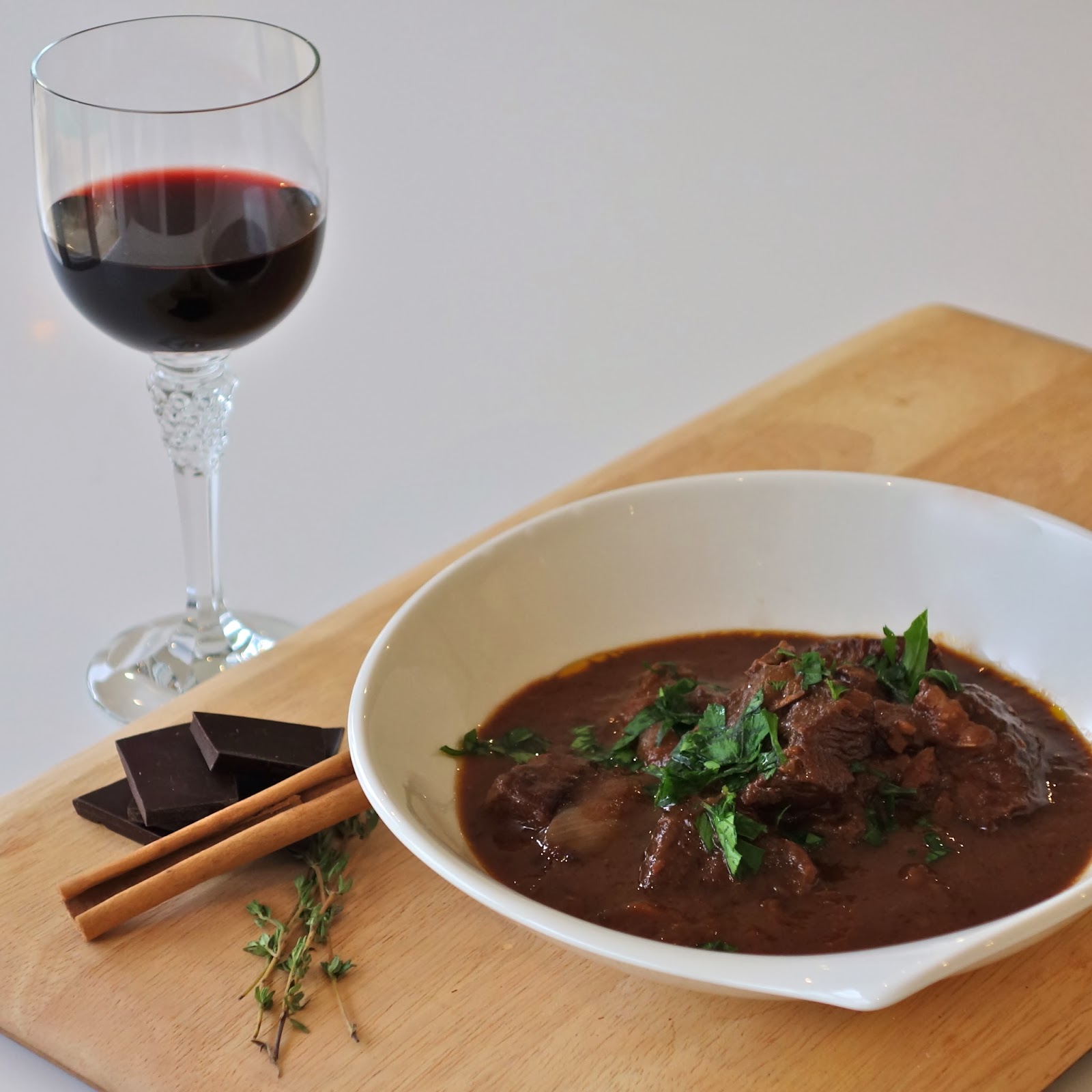 juicy JUICY green grass: Red Wine and Chocolate Beef Stew