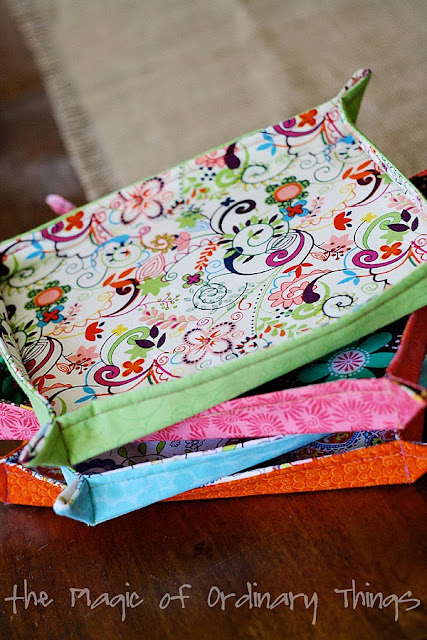 The Magic of Ordinary Things: FABRIC TRAYS...