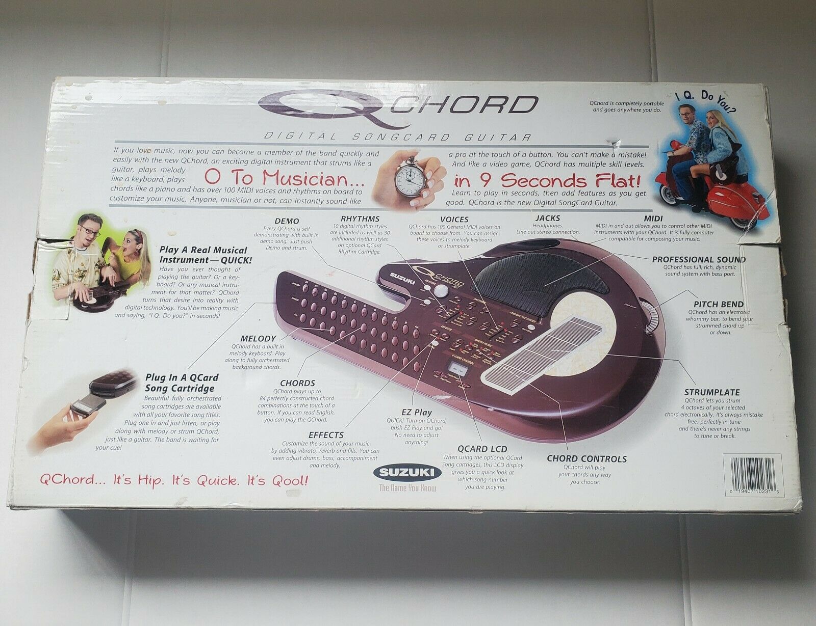 MATRIXSYNTH: SUZUKI QChord QC-1 Synthesizer Omnichord w/ Original Box