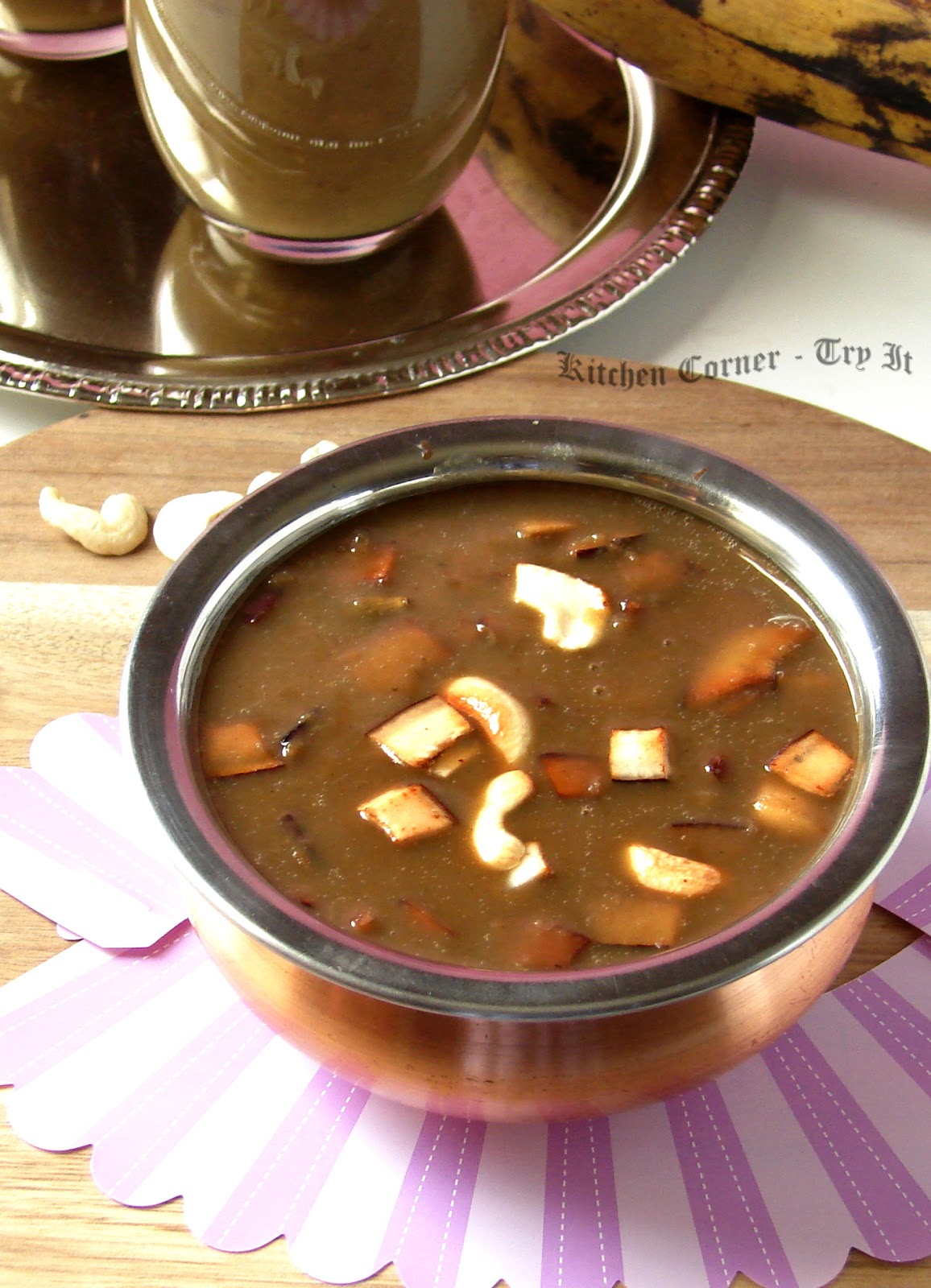 Pazha Pradhaman/Nendra Pazham Pradhaman/Sweet Plantain Pudding