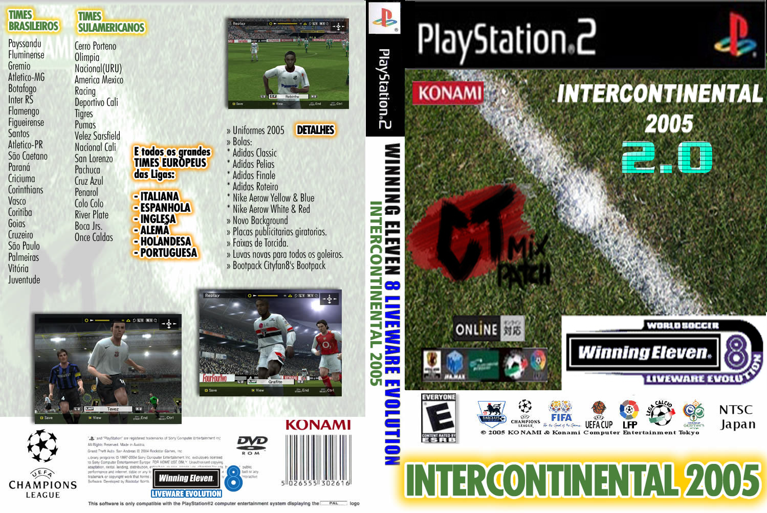 Museu dos Patches PS2: WE8LE - Intercontinental 2005 2.0