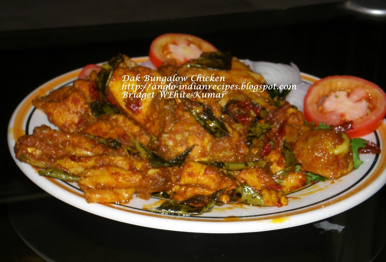 BRIDGET WHITE ANGLO-INDIAN RECIPES: DAK BUNGALOW CHICKEN